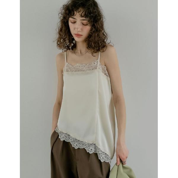 『タイムセール実施中』ZOZO問い合わせ番号:103085984ショップ:Re:EDIT，リエディブランド:Re:EDIT，リエディ商品名:[期間限定予約割][2026S/S COLLECTION]サテンレースキャミソールカテゴリ:トップス...
