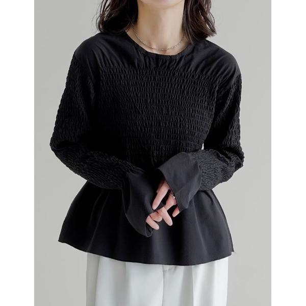 ZOZO問い合わせ番号:103086000ショップ:Re:EDIT，リエディブランド:Re:EDIT，リエディ商品名:[2026S/S COLLECTION]ギンガムチェックシャーリングブラウスカテゴリ:トップス>シャツ/ブラウスブラ...