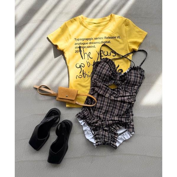 ※このアイテムは返品・交換対象外商品です。ZOZO問い合わせ番号:103086505ショップ:chuclla，チュクラブランド:SANSeLF，サンセルフ商品名:【SANSeLF】バッククロスチェックフリルモノキニ saws26s004カテ...