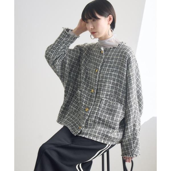 ZOZO問い合わせ番号:103086648ショップ:Paradise Picnic，パラダイス ピクニックブランド:Paradise Picnic，パラダイスピクニック商品名:Dignite Collier ドルマンツイードジャケットカテゴ...