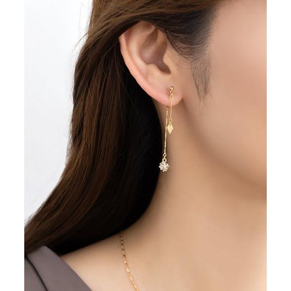 『タイムセール実施中』※このアイテムは返品・交換対象外商品です。ZOZO問い合わせ番号:103086942ショップ:210nouve，トゥージュヌーブブランド:Cream dot.，クリームドット商品名:【金属アレルギー対応】ひし形×洗練パ...