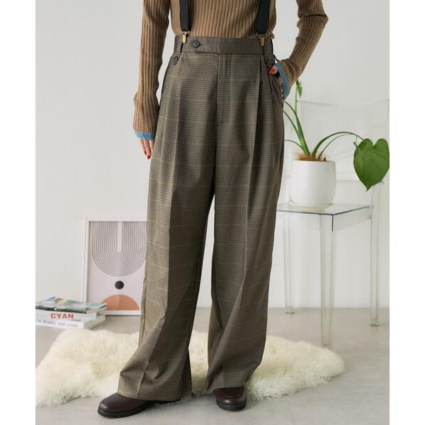 『セール実施中』参考価格：8，998円発売時期：2024年09月コンディション：C（やや使用感あり）使用感があり、やや気になる傷や汚れがあるアイテム全体的：型崩れ参考商品名：サスペンダー付き Grampsパンツ/グランプスパンツ／スラックス...