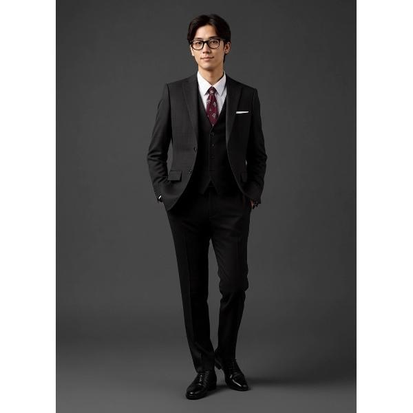 参考価格：32，890円発売時期：2025年09月コンディション：B（目立つ使用感なし）使用感が少ない、または気にならないアイテム全体的：汚れ参考商品名：《WOOLY WASH SUIT》WEB限定スーツ【洗える/ウールライク】スリーピース...