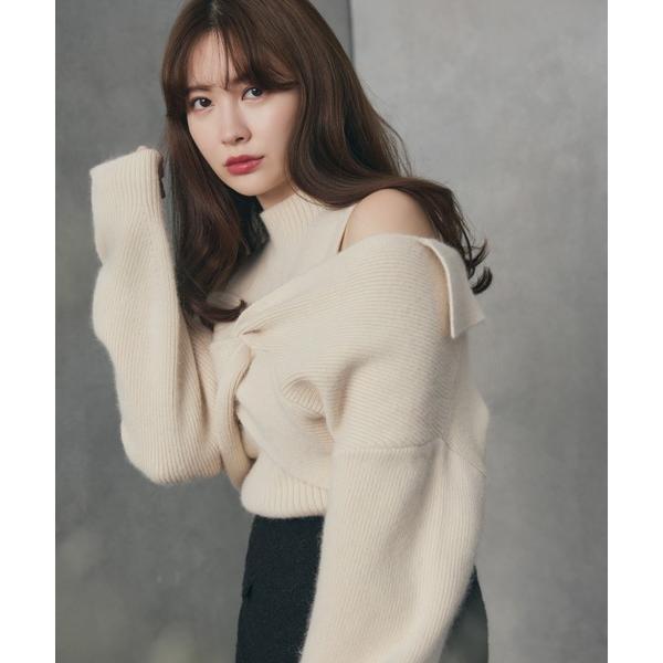 『タイムセール実施中』参考価格：19，500円発売時期：2024年10月コンディション：B（目立つ使用感なし）使用感が少ない、または気にならないアイテム全体的：毛玉参考商品名：Charlotte Wool-Blend Knit Set参考品...