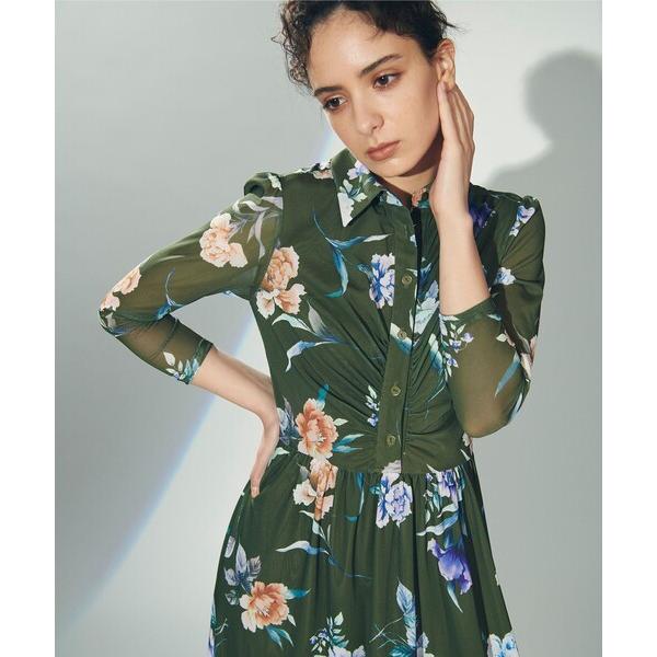 『タイムセール実施中』参考価格：42，900円発売時期：2023年07月コンディション：A（使用感なし）数回使用した程度で使用感が感じられないアイテム参考商品名：チュールプリントシャツワンピース参考品番：0323332091【商品に関する注...