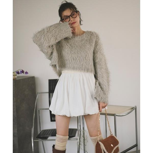 『タイムセール実施中』参考価格：7，480円発売時期：2024年12月コンディション：A（使用感なし）数回使用した程度で使用感が感じられないアイテム参考商品名：shaggy back ribbon knit/シャギーバックリボンニット参考品...