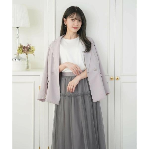 『セール実施中』参考価格：13，950円発売時期：2024年02月コンディション：A（使用感なし）数回使用した程度で使用感が感じられないアイテム参考商品名：2WAY スリットスリーブ テーラード ジャケット le reve vaniller...