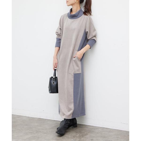 『タイムセール実施中』参考価格：6，600円発売時期：2023年10月コンディション：B（目立つ使用感なし）使用感が少ない、または気にならないアイテム全体的：毛玉参考商品名：スエード×リブハイネックワンピース参考品番：PGC1032309A...