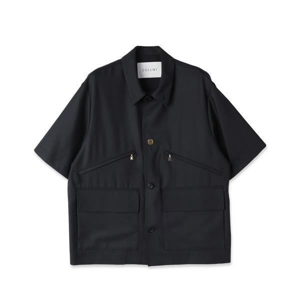 『セール実施中』ZOZO問い合わせ番号:103122284ショップ:CULLNI，クルニブランド:CULLNI，クルニ商品名:Dry Gabardine Double Pocket Short Sleeve Jacketカテゴリ:トップス&...