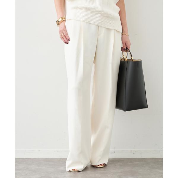 ZOZO問い合わせ番号:103122419ショップ:Deuxieme Classe，ドゥーズィエムクラスブランド:Deuxieme Classe，ドゥーズィエムクラス商品名:*トリアセジョーゼット タックパンツカテゴリ:パンツ>スラッ...