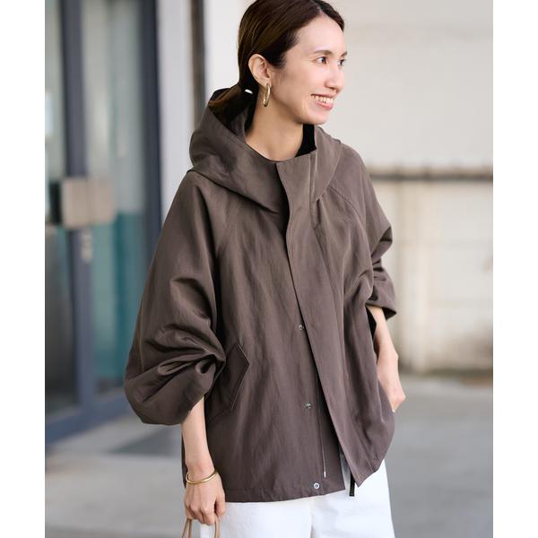 ZOZO問い合わせ番号:103122552ショップ:Spick &amp; Span，スピック アンド スパンブランド:FRAMeWORK，フレームワーク商品名:≪追加≫リネンPLタッサーフードショートブルゾンカテゴリ:ジャケット/アウター...