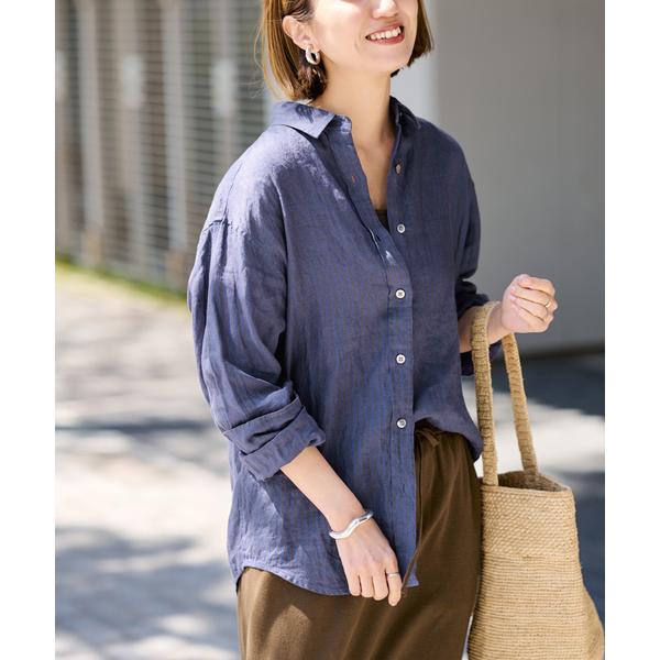 ZOZO問い合わせ番号:103122579ショップ:Spick &amp; Span，スピック アンド スパンブランド:FRAMeWORK，フレームワーク商品名:≪新色 / 追加≫フレンチリネンレギュラーシャツカテゴリ:トップス>シャ...