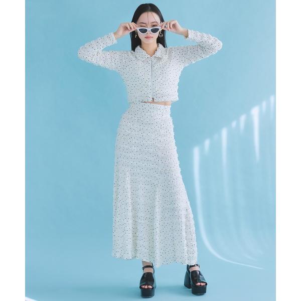 ZOZO問い合わせ番号:103123309ショップ:REDYAZEL，レディアゼルブランド:REDYAZEL，レディアゼル商品名:ミニフリルZIPブラウス×ミニフリルフレアロングスカートセットアップカテゴリ:ジャケット/アウター>セッ...