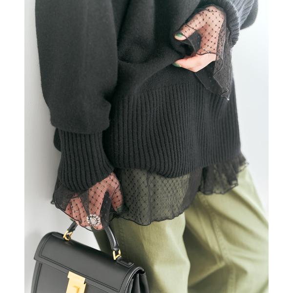 ZOZO問い合わせ番号:103123372ショップ:Spick &amp; Span，スピック アンド スパンブランド:Spick &amp; Span，スピックアンドスパン商品名:《追加4》チュールドットチュニックプルオーバーカテゴリ:ト...