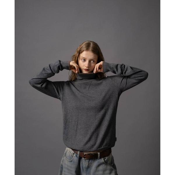 ZOZO問い合わせ番号:103124169ショップ:IF Div.，アイエフディビジョンブランド:CIVVY.，シヴィ―商品名:Contrast Stitch Turtleneck - コントラストステッチ タートルネック -カテゴリ:トッ...