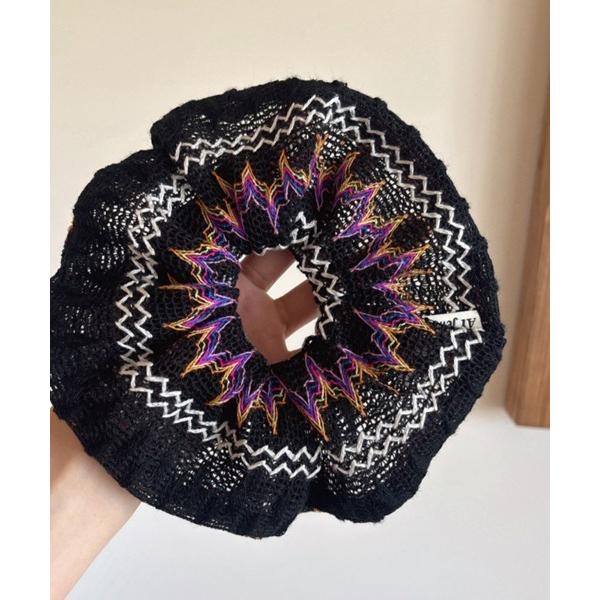 ZOZO問い合わせ番号:103124392ショップ:VIBGYOR，ヴィブジョーブランド:VIBGYOR Women，ヴィブジョー　ウィメン商品名:【urge select】メッシュ編み ボリューム ニットシュシュカテゴリ:ヘアアクセサリー...