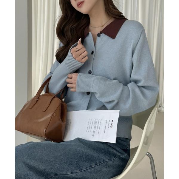 『タイムセール実施中』ZOZO問い合わせ番号:103124713ショップ:Ada.，エイダブランド:TREOVER，トレオーバー商品名:即サマ見えバイカラーニットカーディガンカテゴリ:トップス>ニット/セーターブランド品番:tre76...