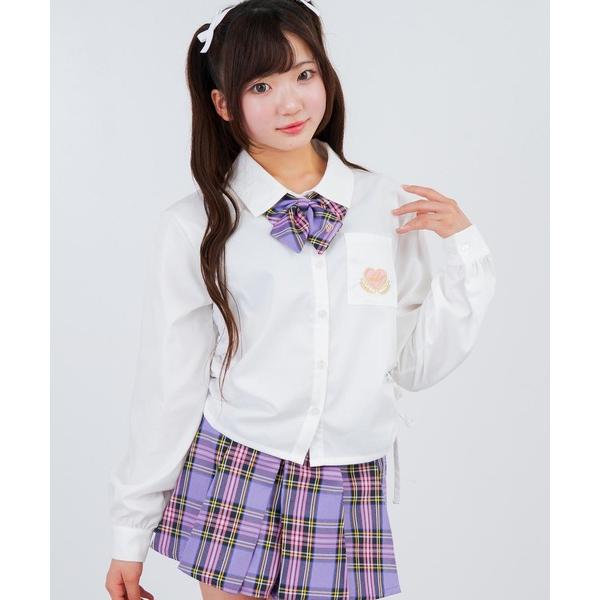 ZOZO問い合わせ番号:103125253ショップ:ANAP，アナップブランド:ANAP GiRL，アナップガール商品名:刺繍入サイドシャーリングシャツカテゴリ:トップス>シャツ/ブラウスブランド品番:913-7847素材:ポリエステ...