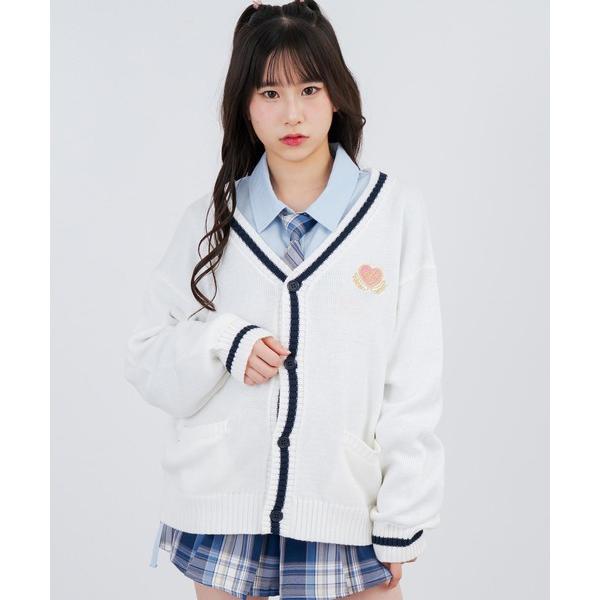 ZOZO問い合わせ番号:103125254ショップ:ANAP，アナップブランド:ANAP GiRL，アナップガール商品名:刺繍入ラインニットカーディガンカテゴリ:トップス>カーディガン/ボレロブランド品番:914-7848素材:アクリ...