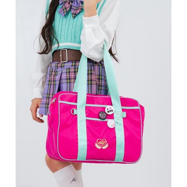 ZOZO問い合わせ番号:103125256ショップ:ANAP，アナップブランド:ANAP GiRL，アナップガール商品名:スクールバッグ 缶バッジ３個付カテゴリ:バッグ>ショルダーバッグブランド品番:919-7916素材:ナイロン原産...