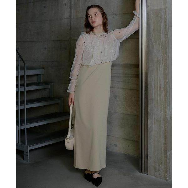 ZOZO問い合わせ番号:103125264ショップ:Dorry Doll，ドリードールブランド:LE'RURE，リルアー商品名:Pearl blouse set dressカテゴリ:ワンピース/ドレス>ドレスブランド品番:9601素材...