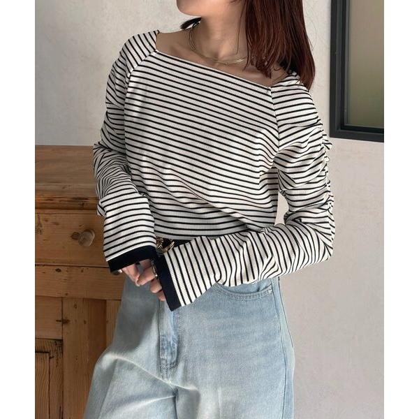 ZOZO問い合わせ番号:103126014ショップ:Thevon.，ゼヴォンブランド:Thevon，ゼボン商品名:スクエアネックパフスリーブリブプルオーバーカテゴリ:トップス>Tシャツ/カットソーブランド品番:PGD1061206A0...