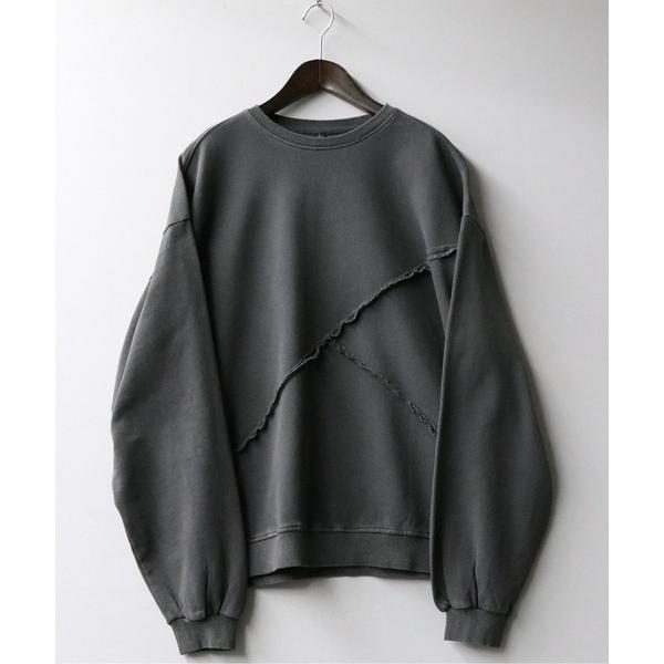 参考価格：7，700円発売時期：2023年12月コンディション：A（使用感なし）数回使用した程度で使用感が感じられないアイテム参考商品名：裏毛 切り替え ピグメント クルーネック/トレーナー スウェット/長袖 トップス プルオーバー/レディ...