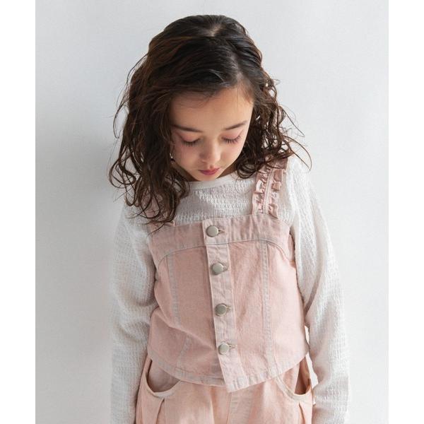 ZOZO問い合わせ番号:103162117ショップ:branshes，ブランシェスブランド:EDWIN，エドウィン，branshes，ブランシェス商品名:【Ou? by EDWIN】デニムビスチェカテゴリ:トップス>ベストブランド品番...