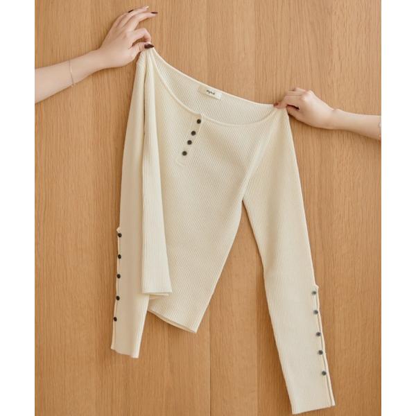 ZOZO問い合わせ番号:103162919ショップ:mideal，マイディールブランド:mideal，マイディール商品名:boat neck rib knit / ボートネックリブニットカテゴリ:トップス>ニット/セーターブランド品番...