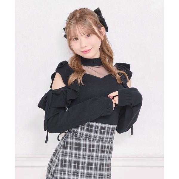 ZOZO問い合わせ番号:103162923ショップ:apres jour，アプレジュールブランド:apres jour，アプレジュール商品名:デコルテチュールニットカテゴリ:トップス>ニット/セーターブランド品番:645984素材:本...