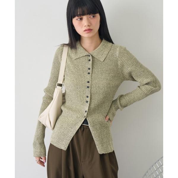 ZOZO問い合わせ番号:103163693ショップ:CORPUS TOKYO，コーパス トーキョーブランド:NOGLE，ノグル商品名:【NOGLE/ノグル】サマーブークレリブニットポロカーディガンカテゴリ:トップス>カーディガン/ボレ...