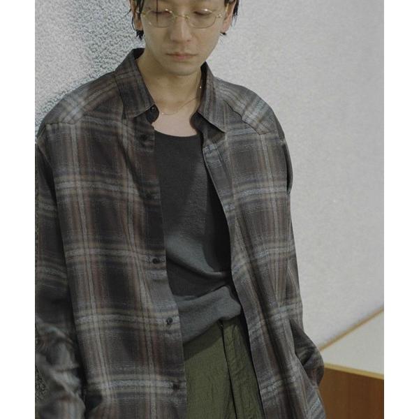 ZOZO問い合わせ番号:103163736ショップ:LIDNM，リドムブランド:LIDNM，リドム商品名:RAYON OMBRE WESTERN SHIRTカテゴリ:トップス>シャツ/ブラウスブランド品番:lm25ss06679素材:...