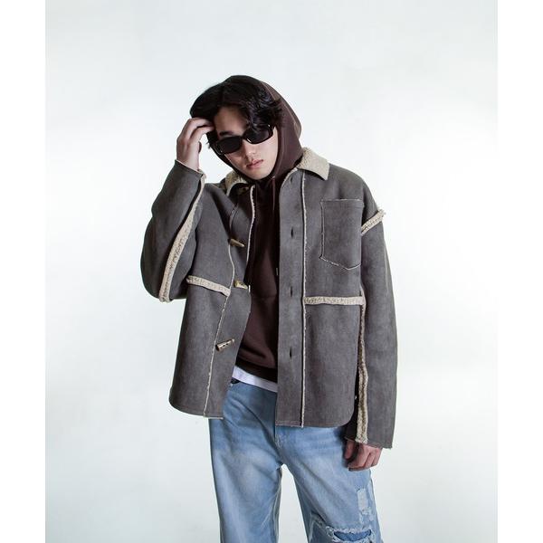 『タイムセール実施中』参考価格：14，300円発売時期：2024年12月コンディション：S（新品同様）タグ付きの未使用、または新品同様のアイテム付属品：スペアボタン・タグ参考商品名：【White Line】 オーバーサイズ ムートン ジャケ...