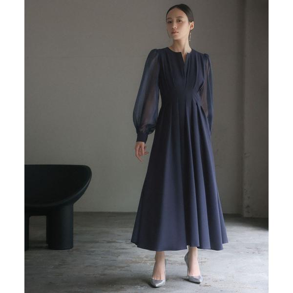 『タイムセール実施中』参考価格：16，280円発売時期：2024年07月コンディション：A（使用感なし）数回使用した程度で使用感が感じられないアイテム参考商品名：オーガンジースリーブXラインキーネック フレア ロング 結婚式 ワンピース パ...