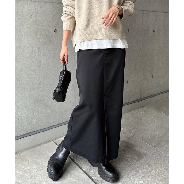 『セール実施中』参考価格：5，590円発売時期：2025年06月コンディション：B（目立つ使用感なし）使用感が少ない、または気にならないアイテム全体的：汚れ、ほつれ内側：毛玉参考商品名：前スリットチノロングタイトスカート参考品番：60024...