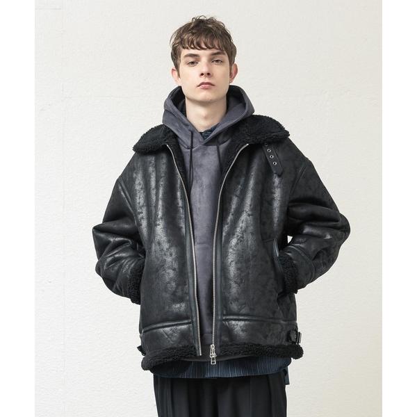 『タイムセール実施中』参考価格：24，200円発売時期：2023年10月コンディション：B（目立つ使用感なし）使用感が少ない、または気にならないアイテム袖口：毛玉参考商品名：シンセティックレザームートンB3ジャケット参考品番：5165740...