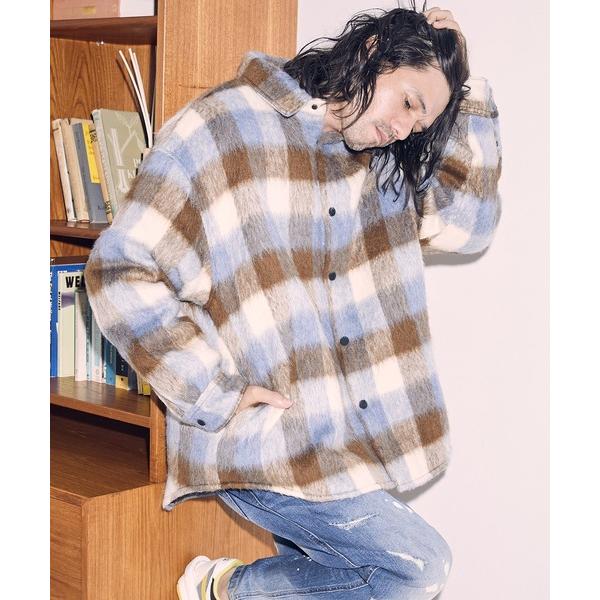 参考価格：29，700円発売時期：2022年08月コンディション：C（やや使用感あり）使用感があり、やや気になる傷や汚れがあるアイテム袖口：毛玉参考商品名：ADAMPATEK / shaggy check looose shirt/シャギー...