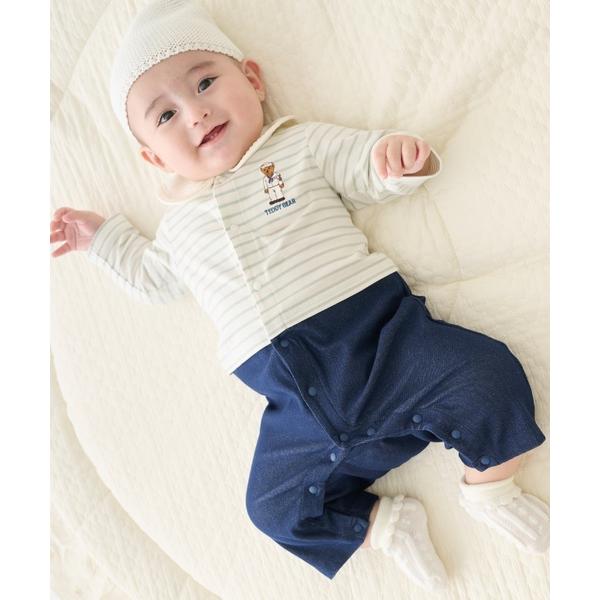 『セール実施中』※このアイテムは返品・交換対象外商品です。ZOZO問い合わせ番号:103198956ショップ:petit main，プティマインブランド:petit main，プティマイン商品名:【TeddyBear】セーラーくまカバーオー...