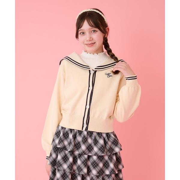 ZOZO問い合わせ番号:103198982ショップ:NARUMIYA ONLINE，ナルミヤ オンラインブランド:mezzo piano Junior，メゾピアノジュニア商品名:セーラーカーディガン＆ハイネックTシャツセットカテゴリ:トップ...