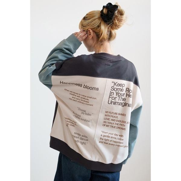 『タイムセール実施中』ZOZO問い合わせ番号:103199203ショップ:Bonjour Sagan，ボンジュールサガンブランド:HEART MARKET，ハートマーケット商品名:アシメバックプリントリブ付きプルオーバーカテゴリ:トップス&...