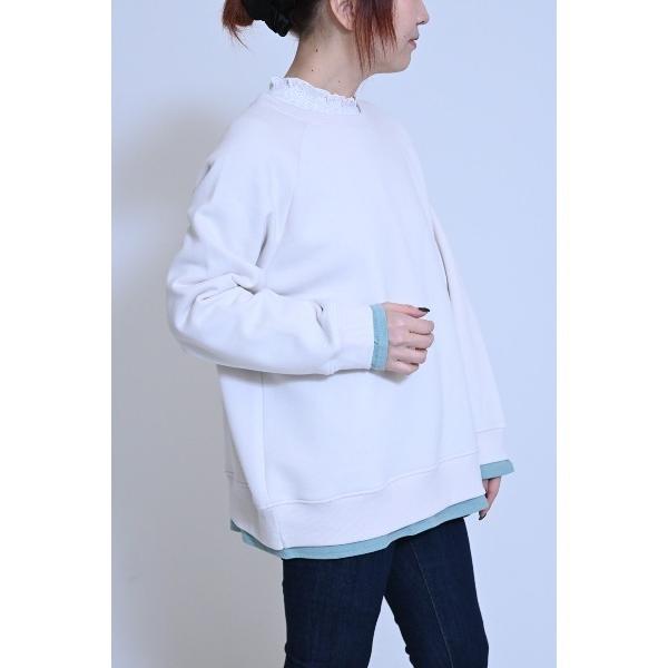 『タイムセール実施中』ZOZO問い合わせ番号:103199234ショップ:Bonjour Sagan，ボンジュールサガンブランド:HEART MARKET，ハートマーケット商品名:裏起毛レイヤード風プルオーバーカテゴリ:トップス>スウ...