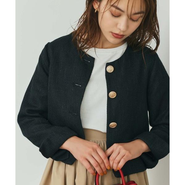 『セール実施中』参考価格：12，190円発売時期：2022年09月コンディション：B（目立つ使用感なし）使用感が少ない、または気にならないアイテム袖口：毛玉参考商品名：【SET UP対応】金ボタンノーカラーツイードジャケット参考品番：SH2...