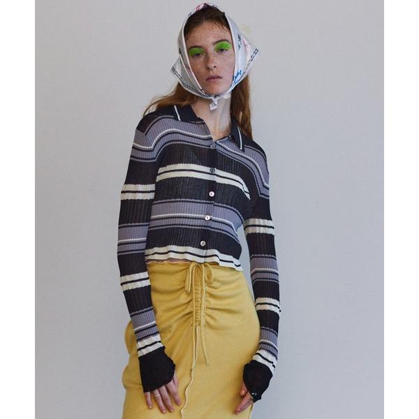 『タイムセール実施中』参考価格：15，950円発売時期：2024年12月コンディション：B（目立つ使用感なし）使用感が少ない、または気にならないアイテム前身頃：ひきつれ参考商品名：Multi Border Cardigan/マルチボーダーカ...