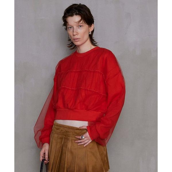 参考価格：14，850円発売時期：2024年09月コンディション：A（使用感なし）数回使用した程度で使用感が感じられないアイテム参考商品名：Tulle Layered Sweatshirt/チュールレイヤードスウェット参考品番：212424...