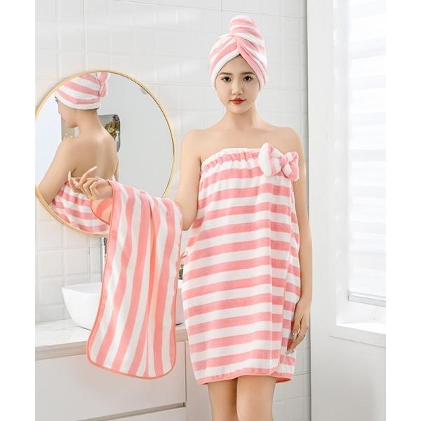 ZOZO問い合わせ番号:103234678ショップ:Teem Store，チームストアブランド:pyornim，ピョルニム商品名:【26年春夏新作】リボン ボーダー ラップ バスタオルカテゴリ:インテリア>タオルブランド品番:PY58...