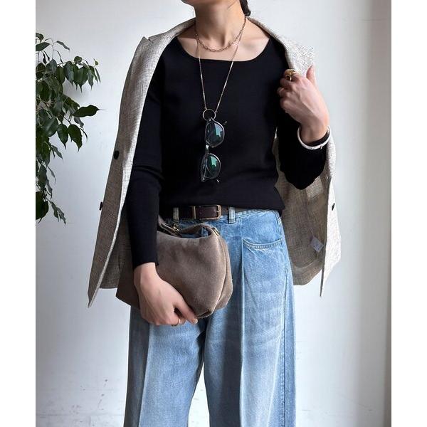 ZOZO問い合わせ番号:103235957ショップ:DouDou，ドゥドゥブランド:DouDou，ドゥドゥ商品名:【REI企画カラーあり】スクエアニットロングスリーブプルオーバーカテゴリ:トップス>ニット/セーターブランド品番:DDZ...