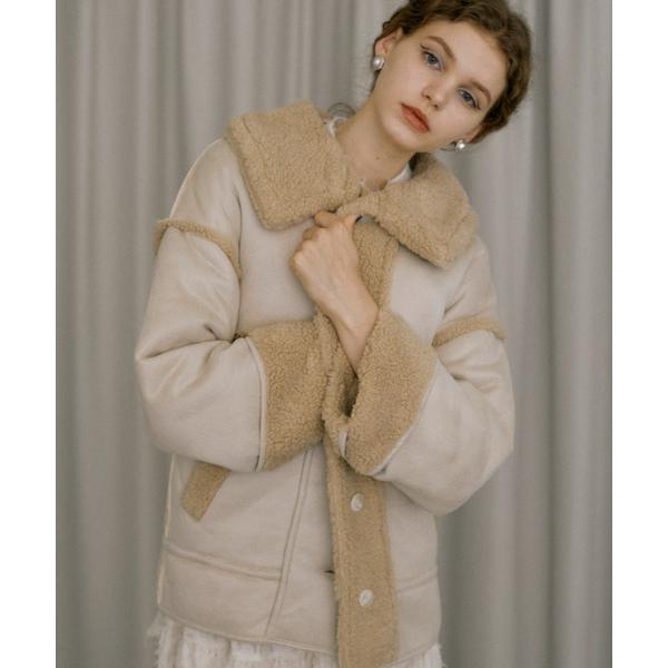 『タイムセール実施中』参考価格：13，200円発売時期：2023年10月コンディション：B（目立つ使用感なし）使用感が少ない、または気にならないアイテム全体的：毛玉袖口：汚れ参考商品名：piping mouton coat/ムートンコート参...