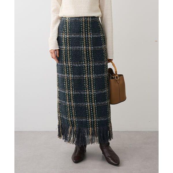 『セール実施中』参考価格：5，940円発売時期：2025年10月コンディション：A（使用感なし）数回使用した程度で使用感が感じられないアイテム参考商品名：・SUGAR SPOON チェックフリンジスカート参考品番：06001145400【商...