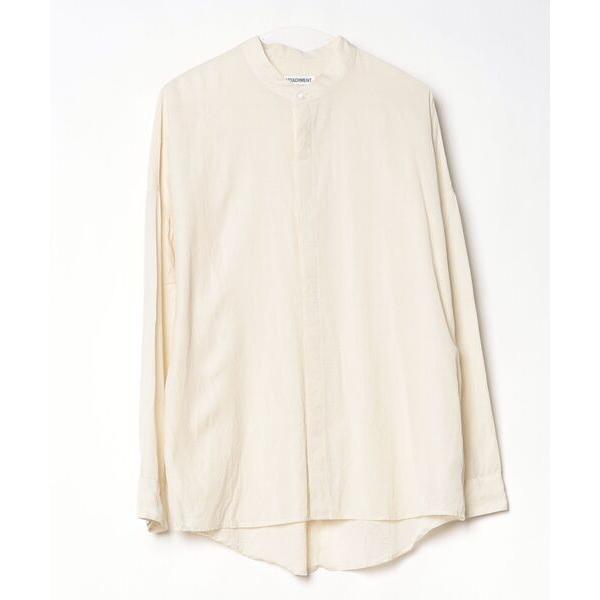 『セール実施中』参考価格：44，000円発売時期：2024年03月コンディション：A（使用感なし）数回使用した程度で使用感が感じられないアイテム参考商品名：RY/CO ジャカード オーバーサイズド バンドカラーL/S / RY/CO JAC...