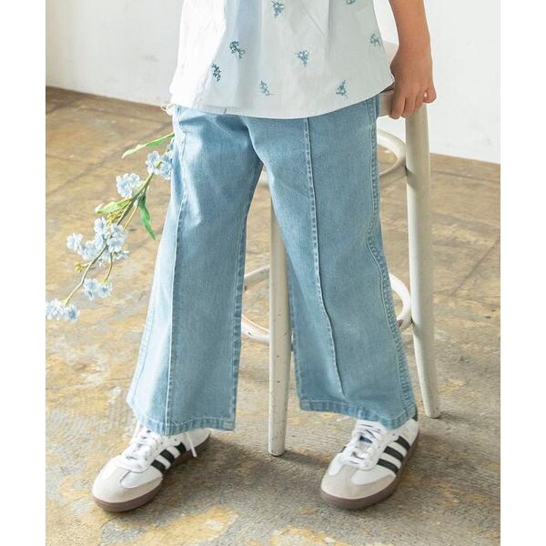 ZOZO問い合わせ番号:103271210ショップ:branshes，ブランシェスブランド:branshes，ブランシェス商品名:デニムワイドパンツカテゴリ:パンツ>デニムパンツブランド品番:12-6132-079素材:綿100%原産...